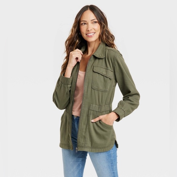 Knox Rose | Jackets & Coats | Nwt Knox Rose Womens Utility Jacket Green ...